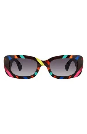 Kurt Geiger Rectangular Sunglasses - Rainbow/ Smoke