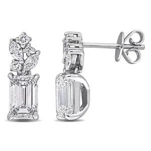 JULIANNA B. Lab-grown Diamond Drop Earrings - White Gold