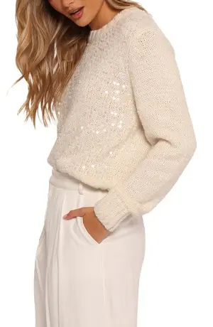 PETAL & PUP Medora Sequin Sweater