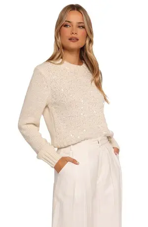PETAL & PUP Medora Sequin Sweater