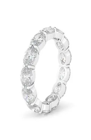 HAUTECARAT 18k Gold Lab Grown Diamond Eternity Ring - 2.73 Ctw White Gold