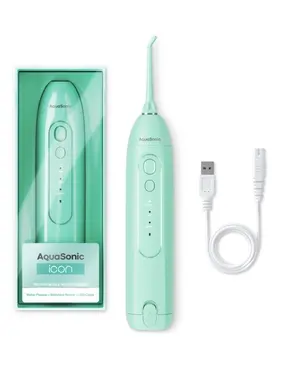 AQUASONIC Icon Electric Water Flosser - Green