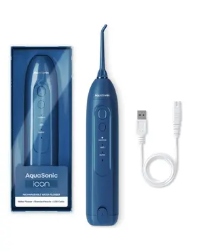 AQUASONIC Icon Electric Water Flosser - Navy