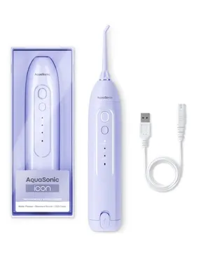 AQUASONIC Icon Electric Water Flosser - Purple