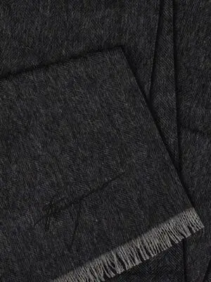 FERRAGAMO Chevron Scarf - Grey