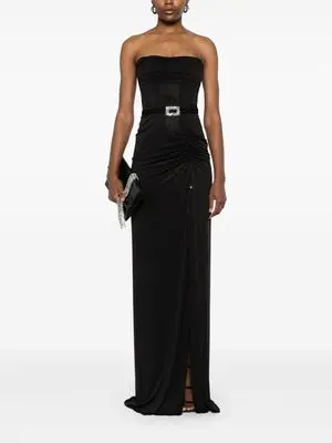 NISSA Corset-style Sleeveless Maxi Dress