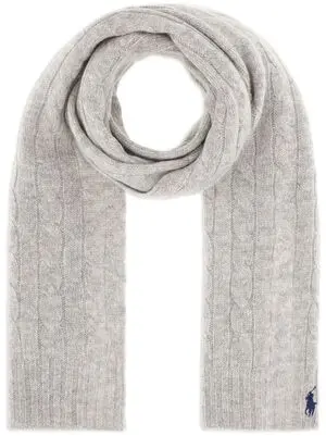 Polo Ralph Lauren Cable-knit Scarf - Grey