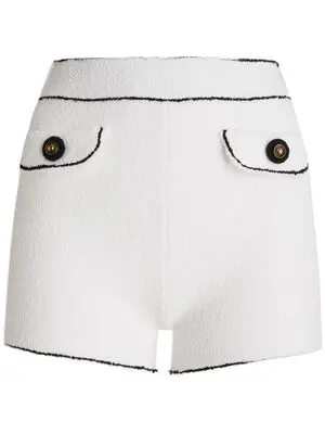 Moschino Contrasting-trim Thigh-length Shorts - White