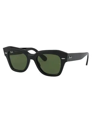 Ray-ban State Street Square-frame Sunglasses - Black