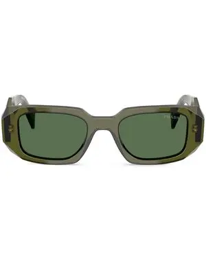 Prada Rectangle-frame Sunglasses - Green