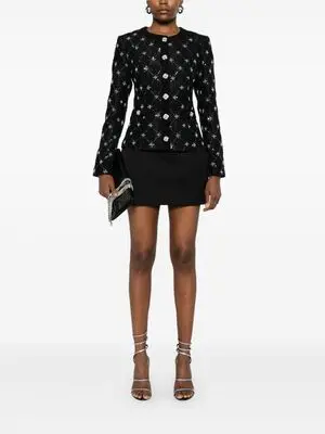 NISSA Embroidered Jacquard Jacket