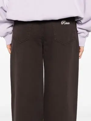 ROTATE BY BIRGER CHRISTENSEN Wide-leg Trousers - Brown
