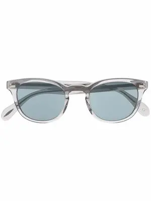 Oliver Spencer Sheldrake Tinted Round-frame Sunglasses - Grey