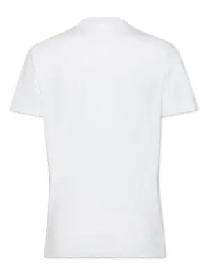 Dsquared2 Cotton Jersey Crew Neck T-shirt With Chest Pocket - White