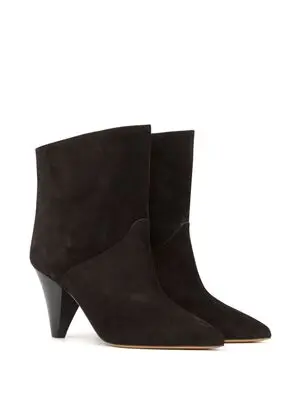 Isabel Marant Étoile 75mm Loline Suede Boots - Black