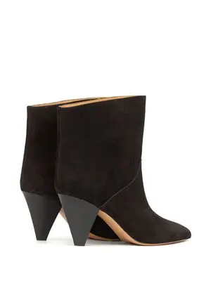 Isabel Marant Étoile 75mm Loline Suede Boots - Black