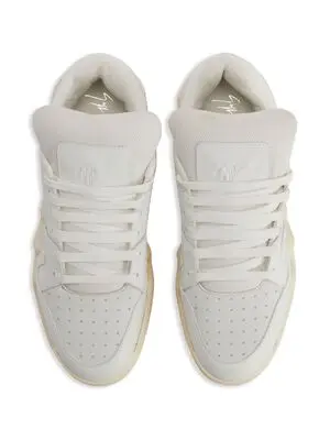 GIUSEPPE ZANOTTI Talon Leather Sneakers - White