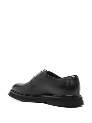DOUCAL'S Leather Derby Shoes - Black