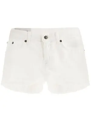 DONDUP DONDUP Logo-Plaque Denim Mini Shorts