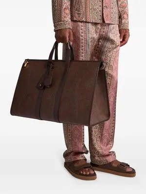 Etro Paisley Print Travel Bag - Brown