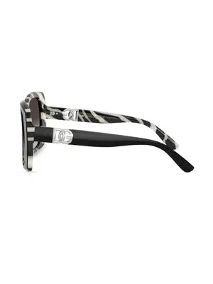Dolce & Gabbana Zebra-print Square-frame Sunglasses