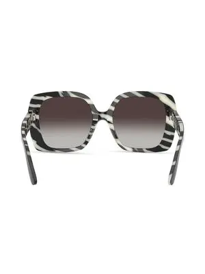 Dolce & Gabbana Zebra-print Square-frame Sunglasses