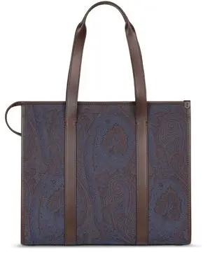 Etro Paisley Print Tote Bag - Brown