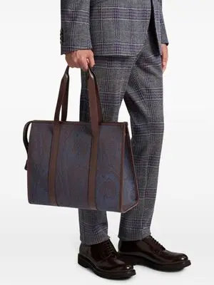 Etro Paisley Print Tote Bag - Brown