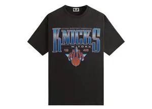 Kith X New York Knicks Luster Vintage Tee Shirt - Black