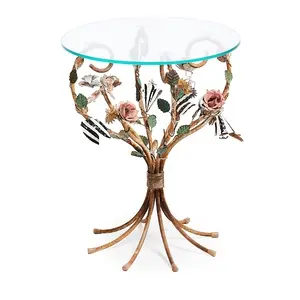 MACKENZIE-CHILDS Field Study Round Accent Table - Multi