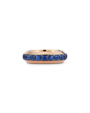 Walters Faith 18k Rose Gold Grant Blue Sapphire Ring - Blue/pink