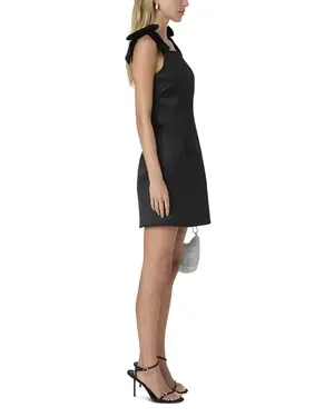 French Connection Carey Square Neck Bow Mini Dress