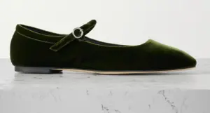 AeydĒ Uma Velvet Mary Jane Ballet Flats