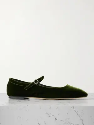 AeydĒ Uma Velvet Mary Jane Ballet Flats