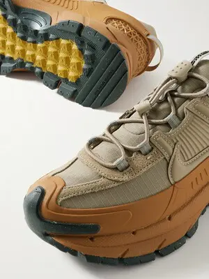 Nike Zoom Vomero Roam Leather And Suede-trimmed Rubber And Ripstop Sneakers - Brown