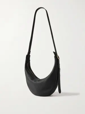 Khaite Augustina Small Textured-leather Shoulder Bag - Black