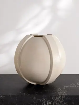 LOUISE ROE Vinci 01 Ceramic Vase Off-white