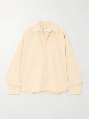 Carven Oversized Silk-habotai Shirt