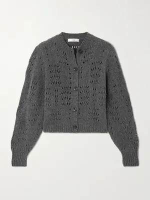 FRAME Open-knit Merino Wool Cardigan