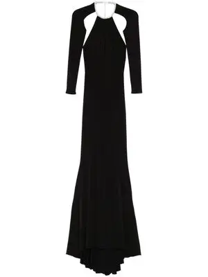 NISSA Open-back Jersey Gown