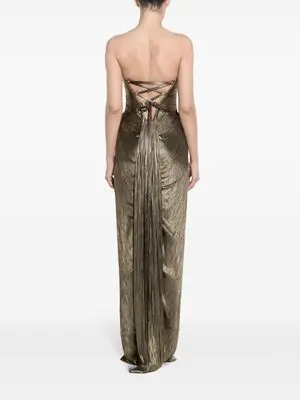 Maria Lucia Hohan Stephanie Gown - Gold | Editorialist