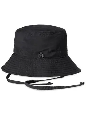 MAISON MICHEL Angele Bucket Hat - Black