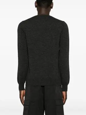 Play Comme Des Garcon Heart-patch Wool Jumper