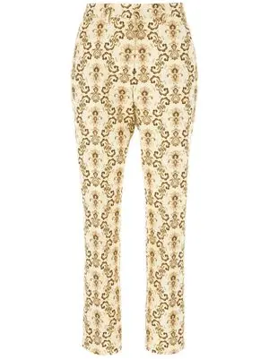 Etro Embroidered Straight Leg Pants