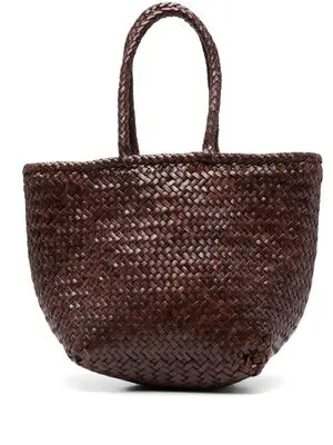 Dragon Diffusion Small Grace Basket Leather Tote Bag - Brown