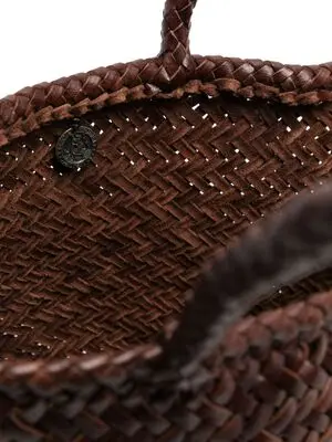 Dragon Diffusion Small Grace Basket Leather Tote Bag - Brown