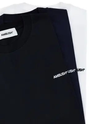 AMBUSH Pack Of Two Cotton T-shirts - Black
