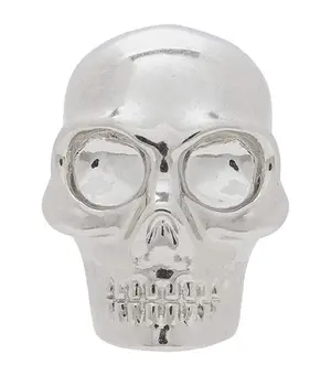 Alexander McQueen Palladium-plated Skull Stud Single Earring - Neutral