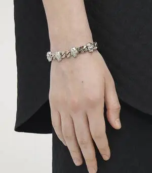 Alexander McQueen Palladium-plated Skull Chain Bracelet - Neutral