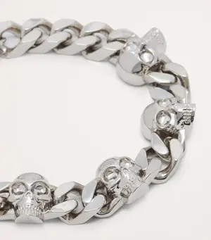 Alexander McQueen Palladium-plated Skull Chain Bracelet - Neutral